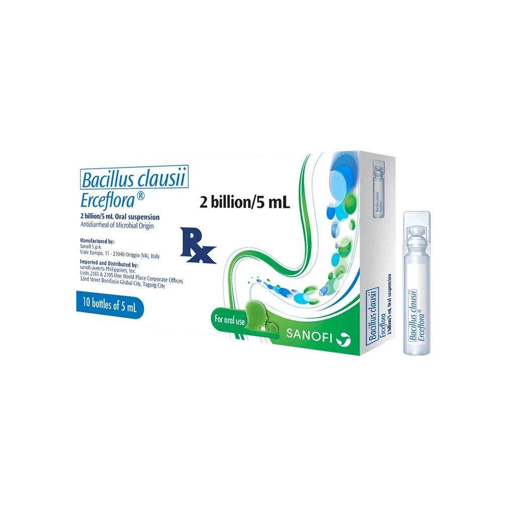 ERCEFLORA Bacillus Clausii 2 Billion / 5mL Oral Suspension 5mL 1's ...